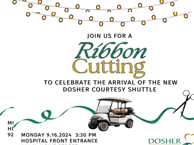 News - Dosher Holds Ribbon Cutting for New Courtesy Shuttle