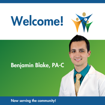CRMC Welcomes Benjamin Blake, PA to ER